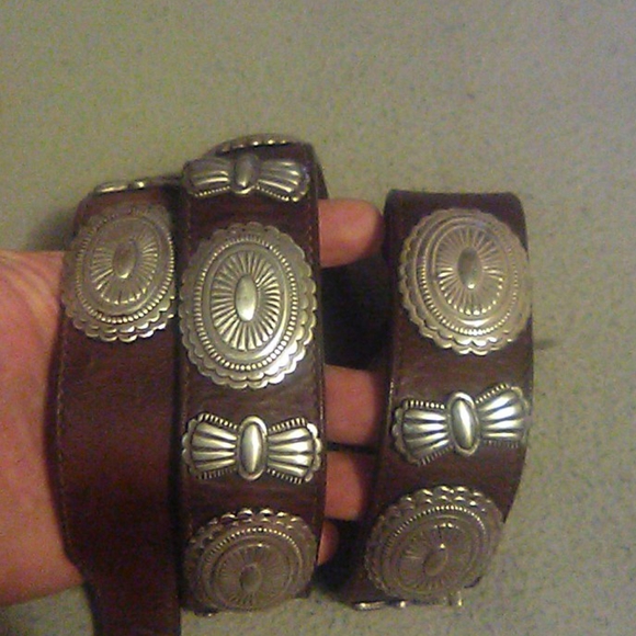 billy belts | Other | Vintage Billy Belts Heavy Silver Concha Belt Size ...